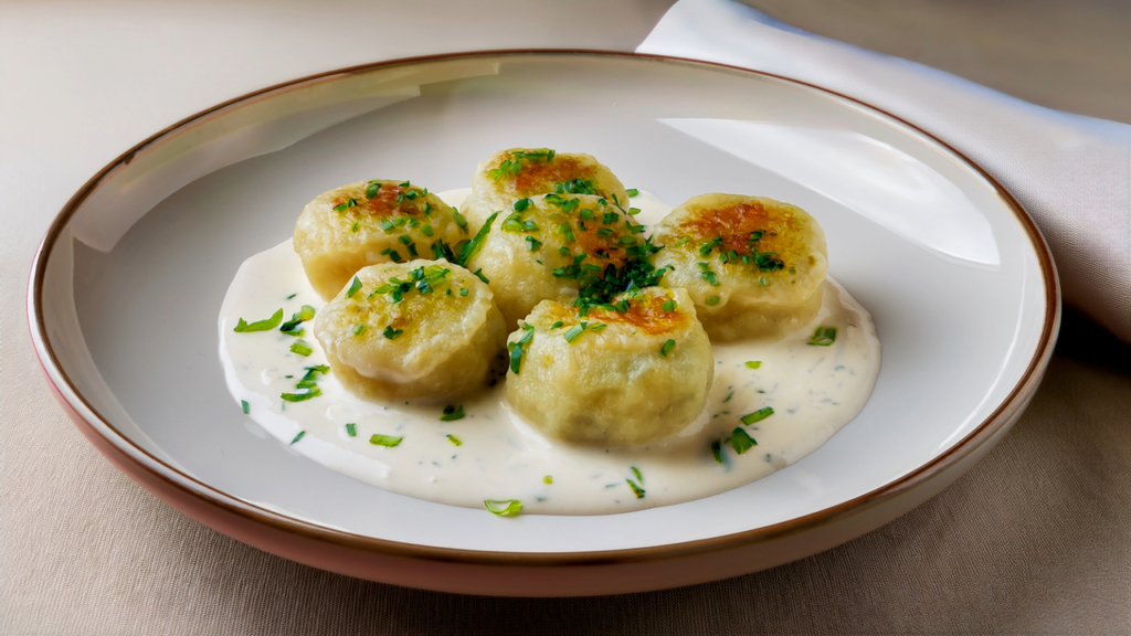 Wild Garlic German Dumplings | Traditional European Dumplings with ...
