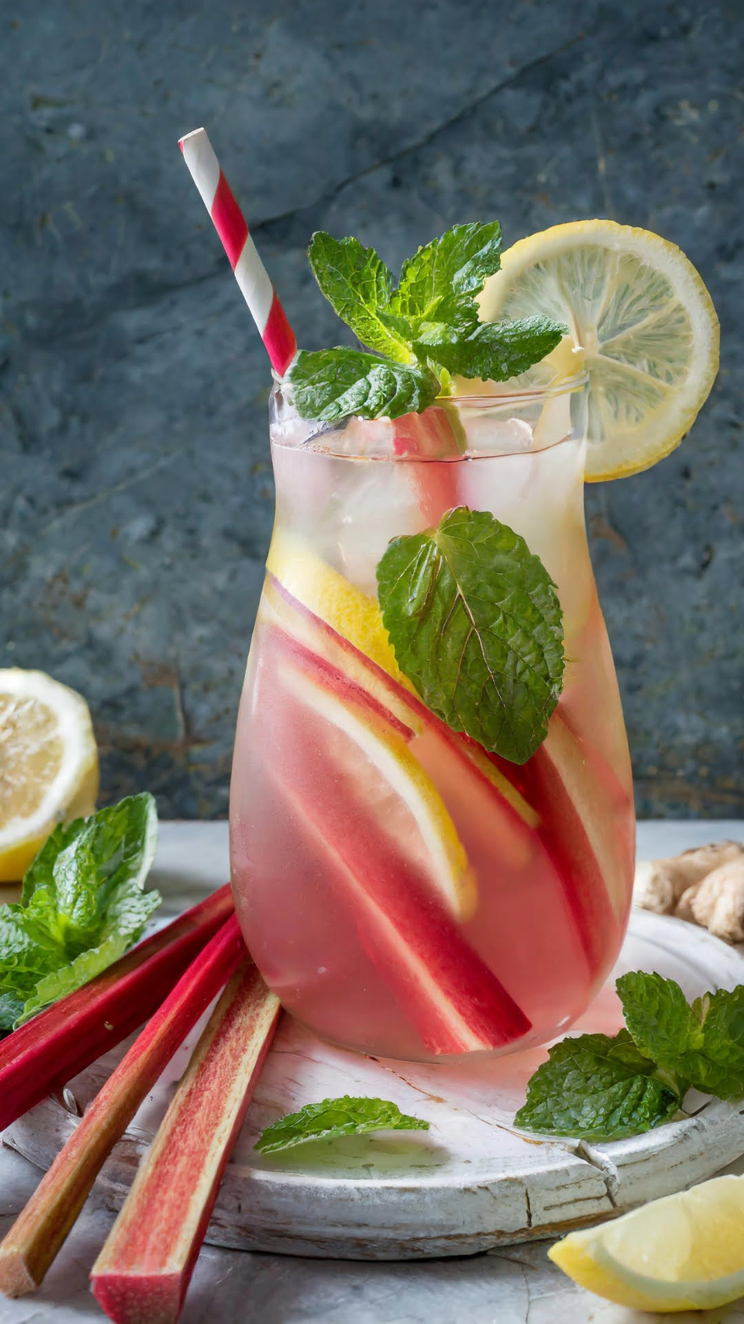 Rhubarb-Ginger Lemonade | Refreshing Homemade Beverage with a Tangy and ...