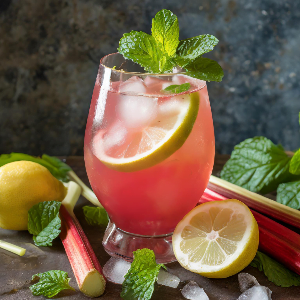 Rhubarb-Ginger Lemonade | Refreshing Homemade Beverage with a Tangy and ...