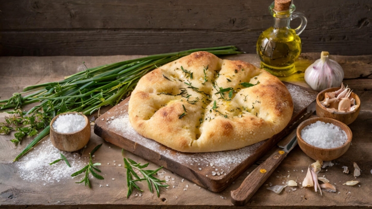 Wild Garlic Focaccia | Aromatic and Delicious Spring Bread - Veggie ...