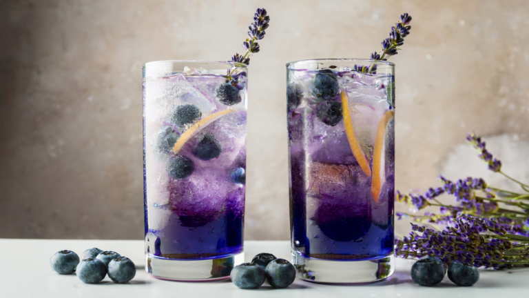 Blueberry Lavender Collins | Elegant and Refreshing Cocktail Recipe