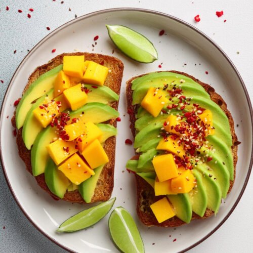 Avocado and Mango Toast - Veggie Vibes & Vines