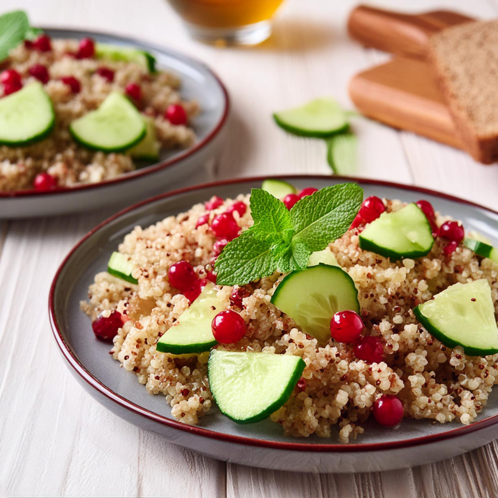 Currant and Quinoa Salad with Mint and Cucumber | Refreshing and ...