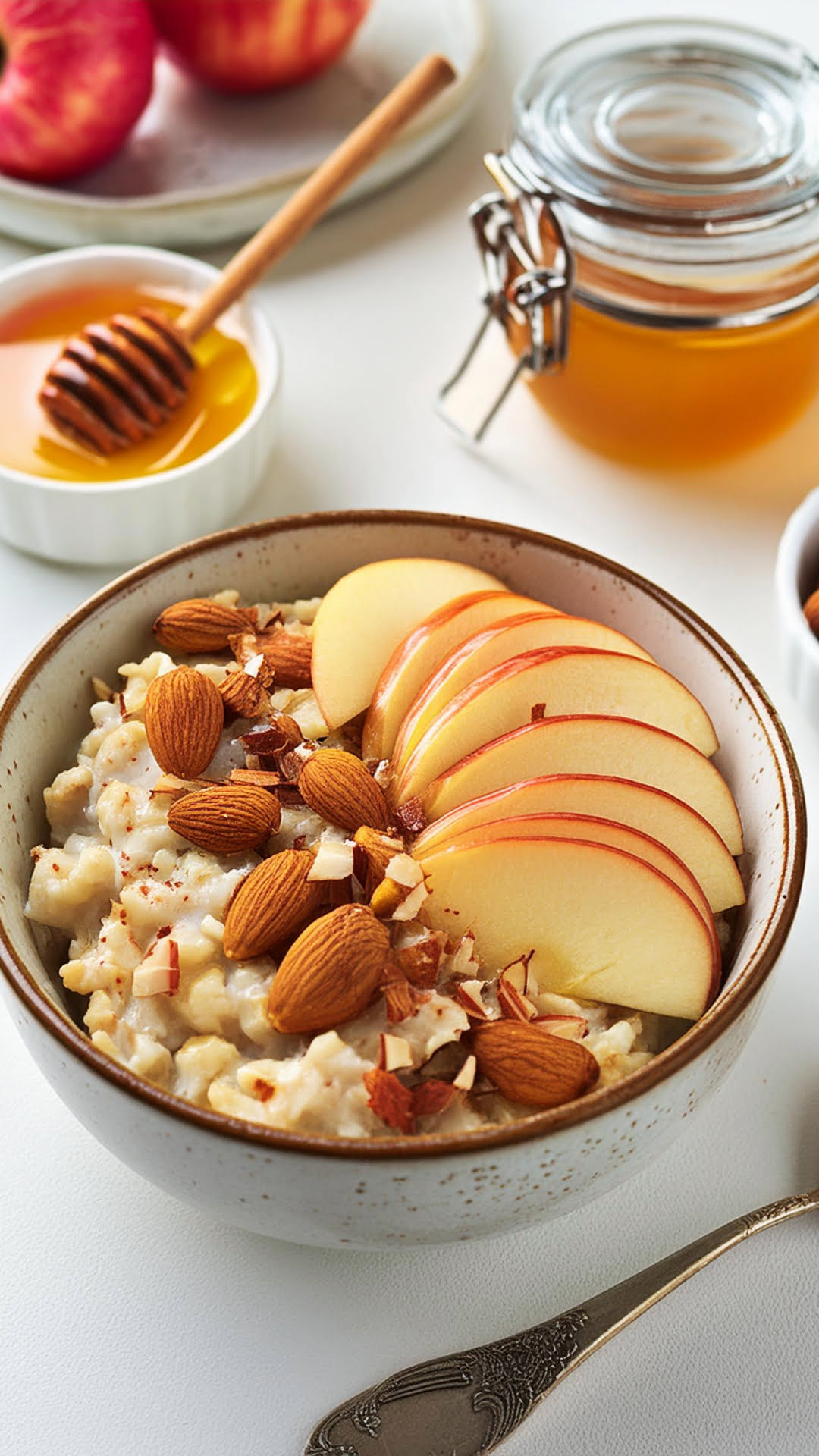 Classic Bircher Muesli with Apples, Almond Milk & Honey | Wholesome ...