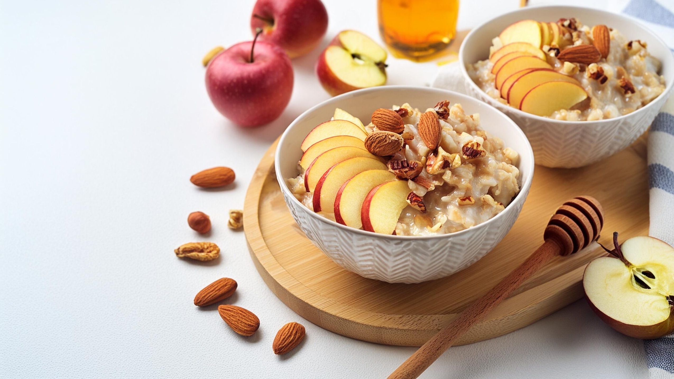 Classic Bircher Muesli with Apples, Almond Milk & Honey | Wholesome ...