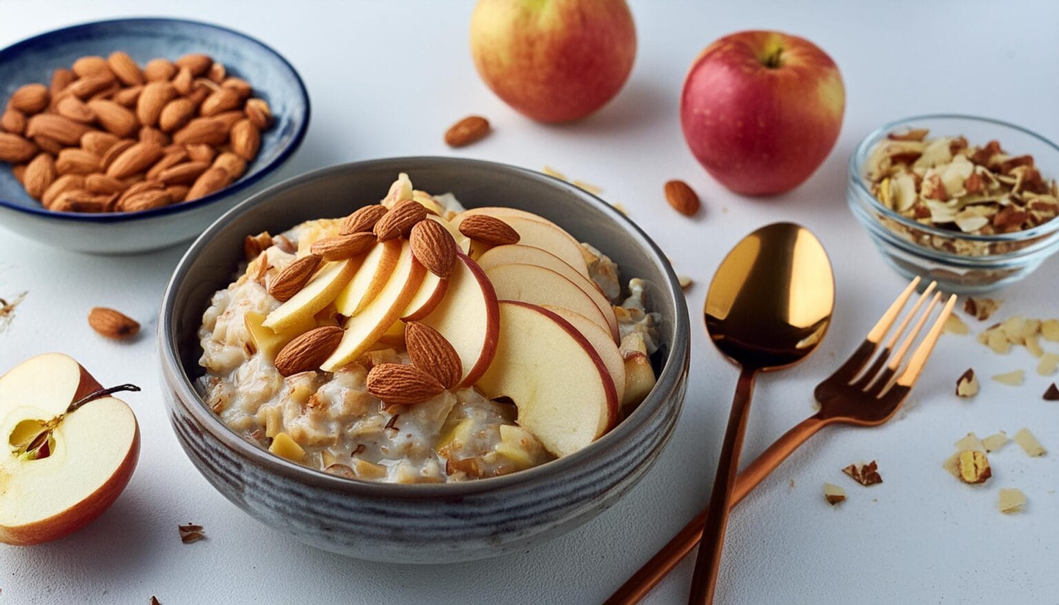 Classic Bircher Muesli with Apples, Almond Milk & Honey | Wholesome ...