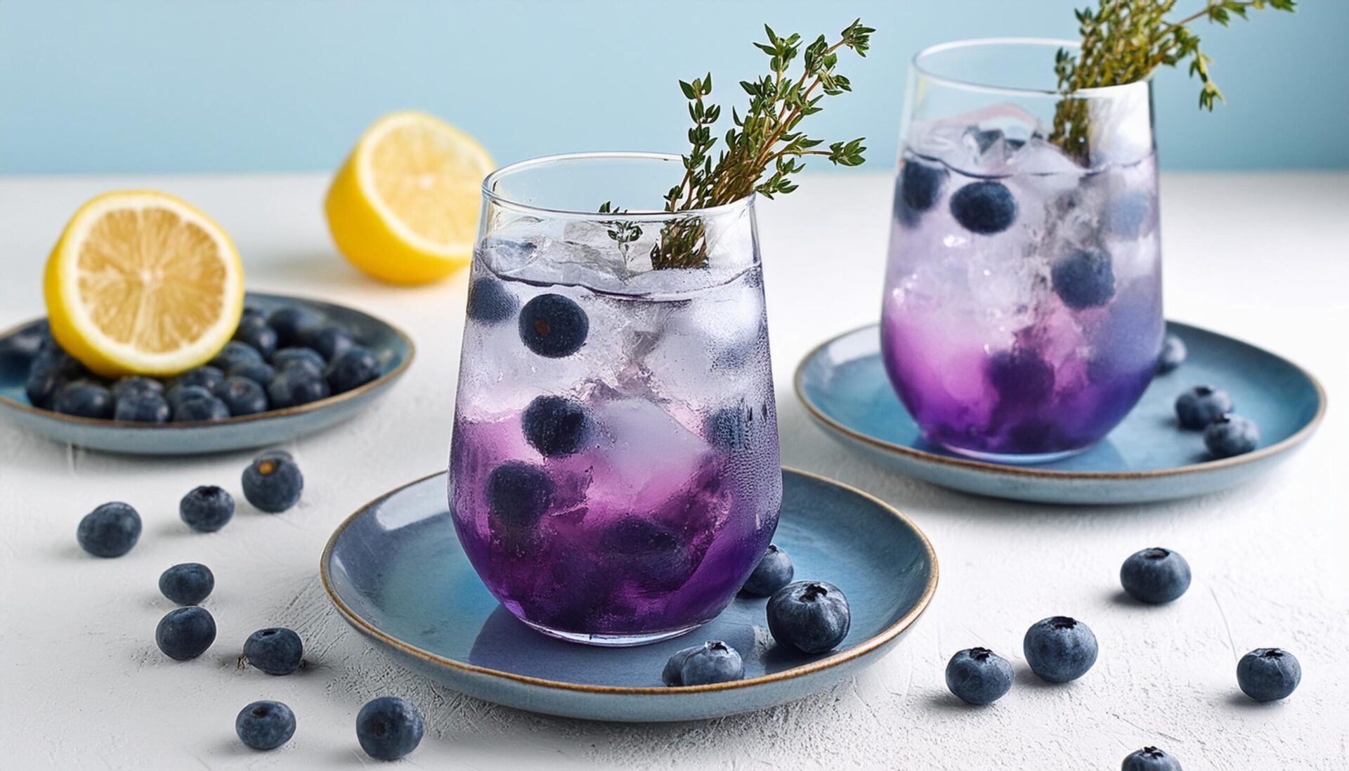 Blueberry Thyme Gin Fizz | Refreshing & Aromatic Cocktail with a Fizzy ...