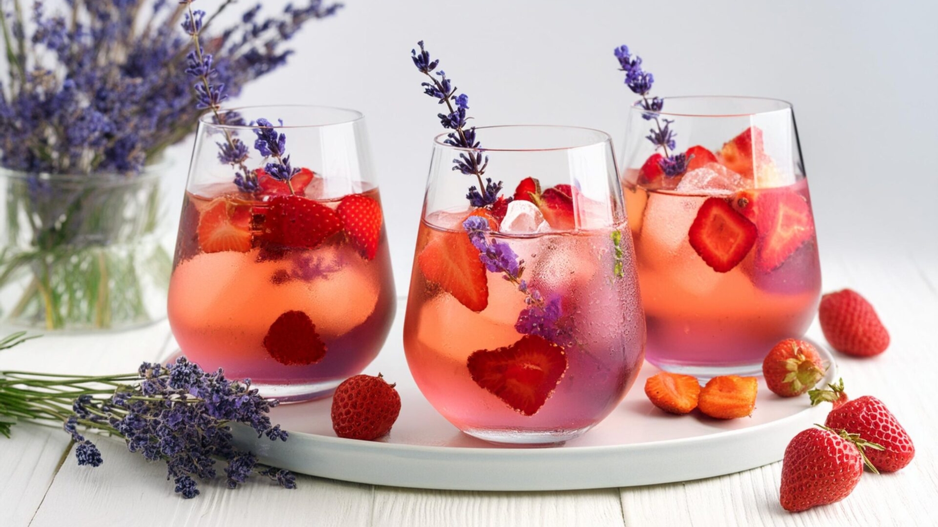 Lavender Rosé Sangria | Refreshing Summer Cocktail with Berries ...