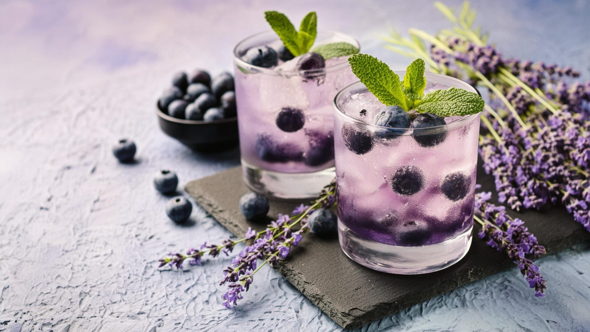 Lavender Blueberry Mojito | Refreshing Summer Cocktail with Floral ...