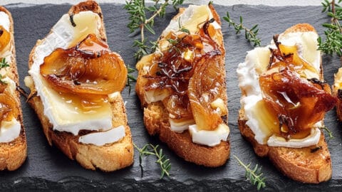 Caramelized Onion & Brie Toast on Sourdough | Easy & Elegant Appetizer ...
