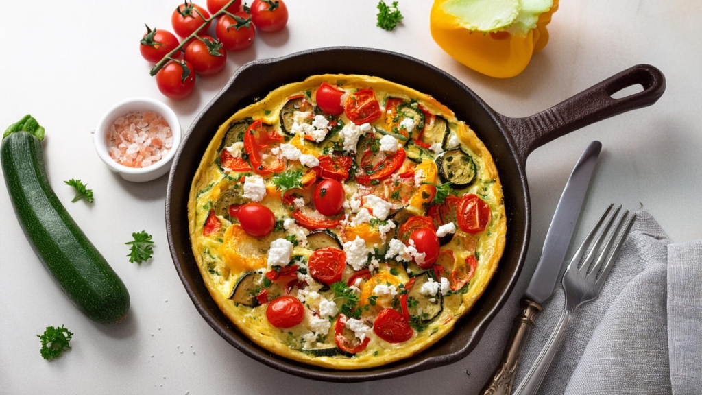 Italian Vegetable Frittata with Feta | Perfect for Breakfast, Brunch ...