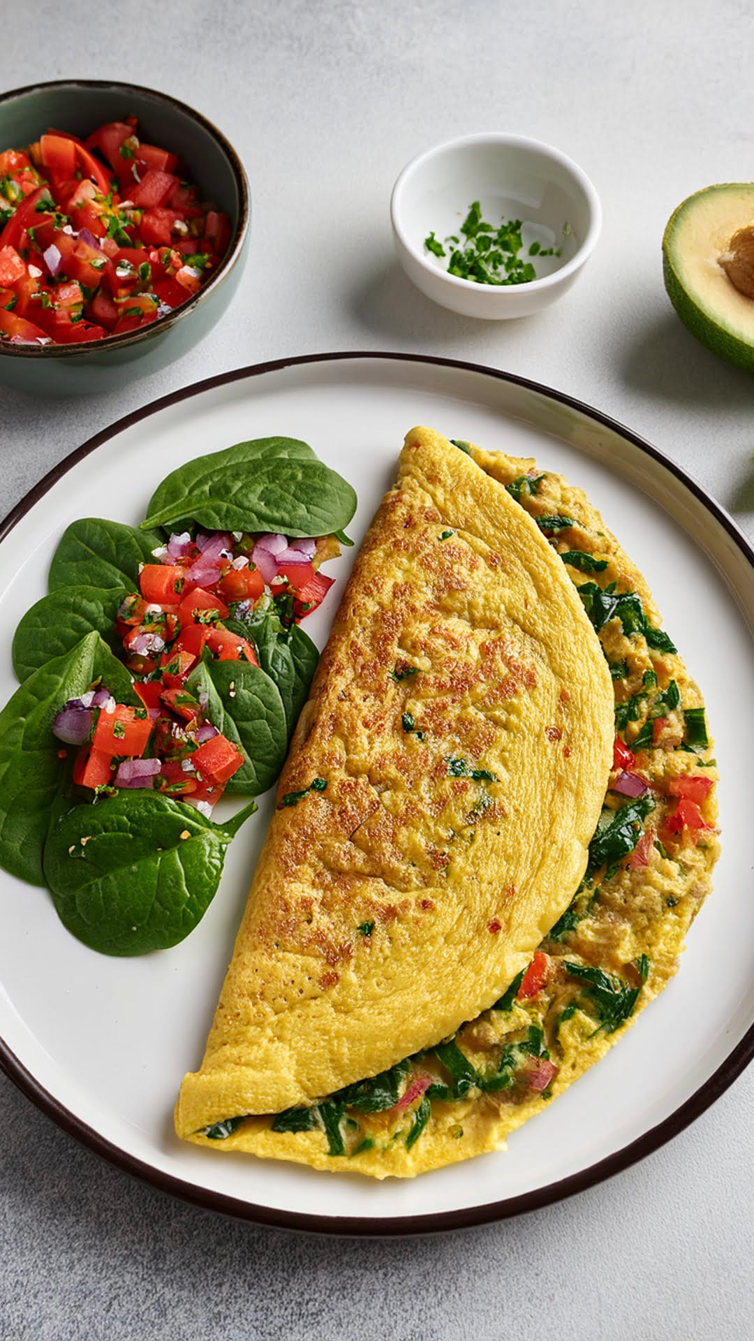 Vegan Chickpea Flour Omelette with Sautéed Vegetables | Indian-Inspired ...