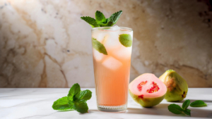 Refreshing Guava-Mint Iced White Tea Recipe | Summer Drink