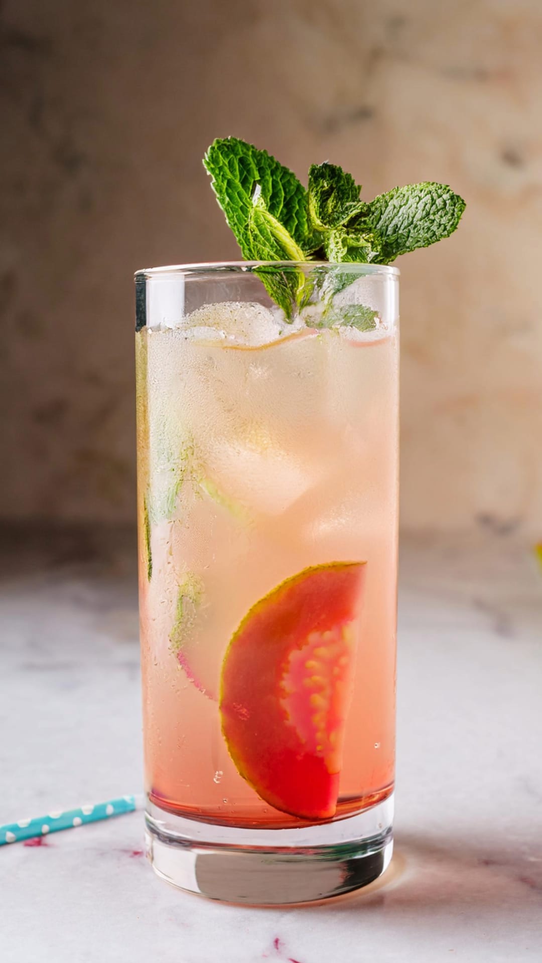 Refreshing Guava-Mint Iced White Tea Recipe | Summer Drink