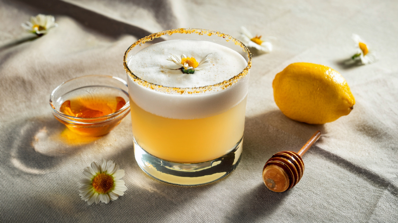Chamomile Whiskey Sour: A Floral Twist on the Classic Cocktail