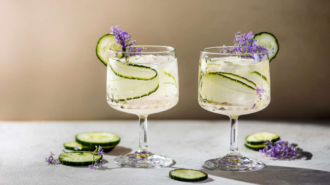 Elderflower & Cucumber Collins: A Refreshing Floral Gin Cocktail