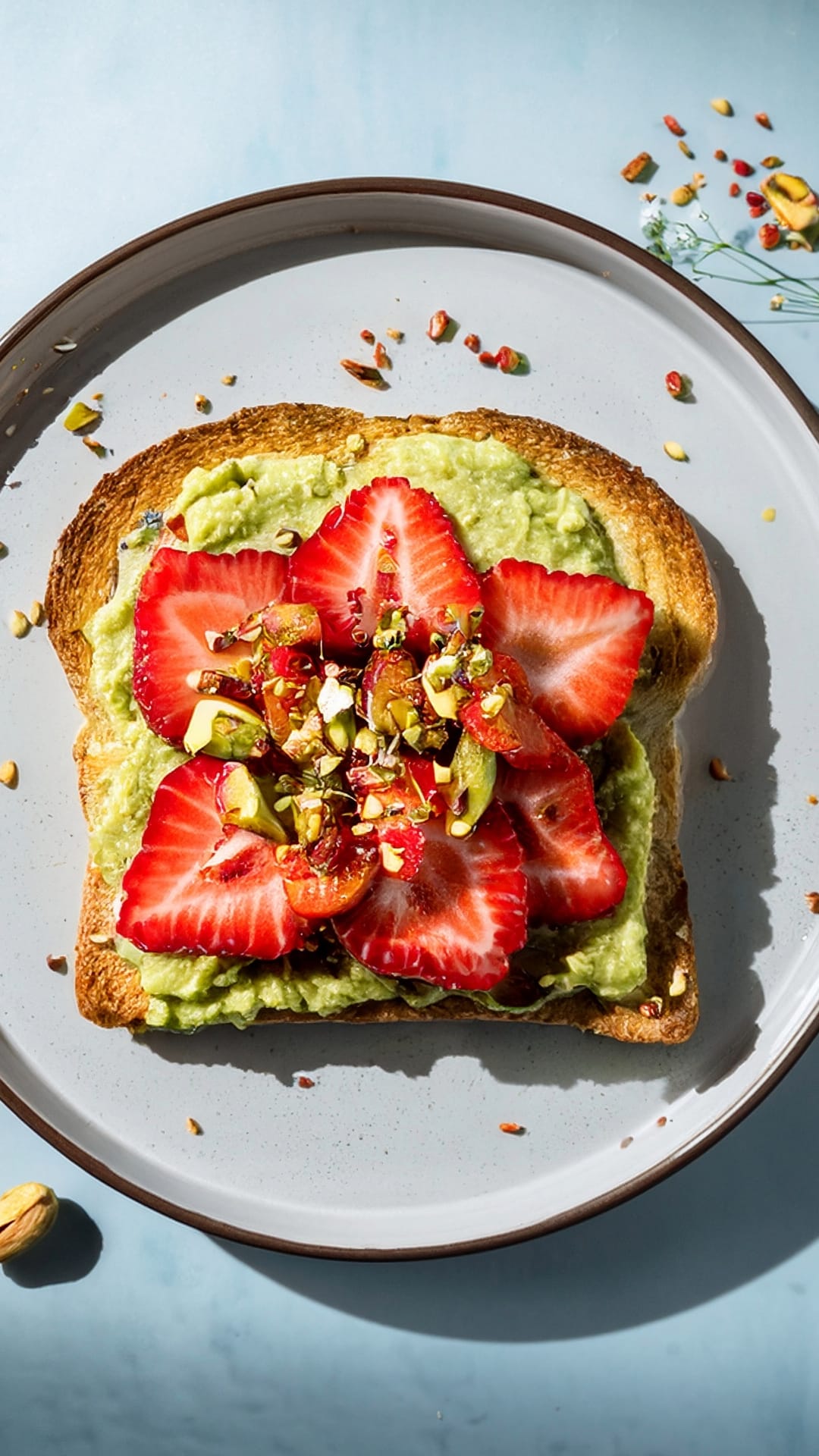 Strawberry Pistachio Avocado Toast | Fresh and Flavorful Spring ...