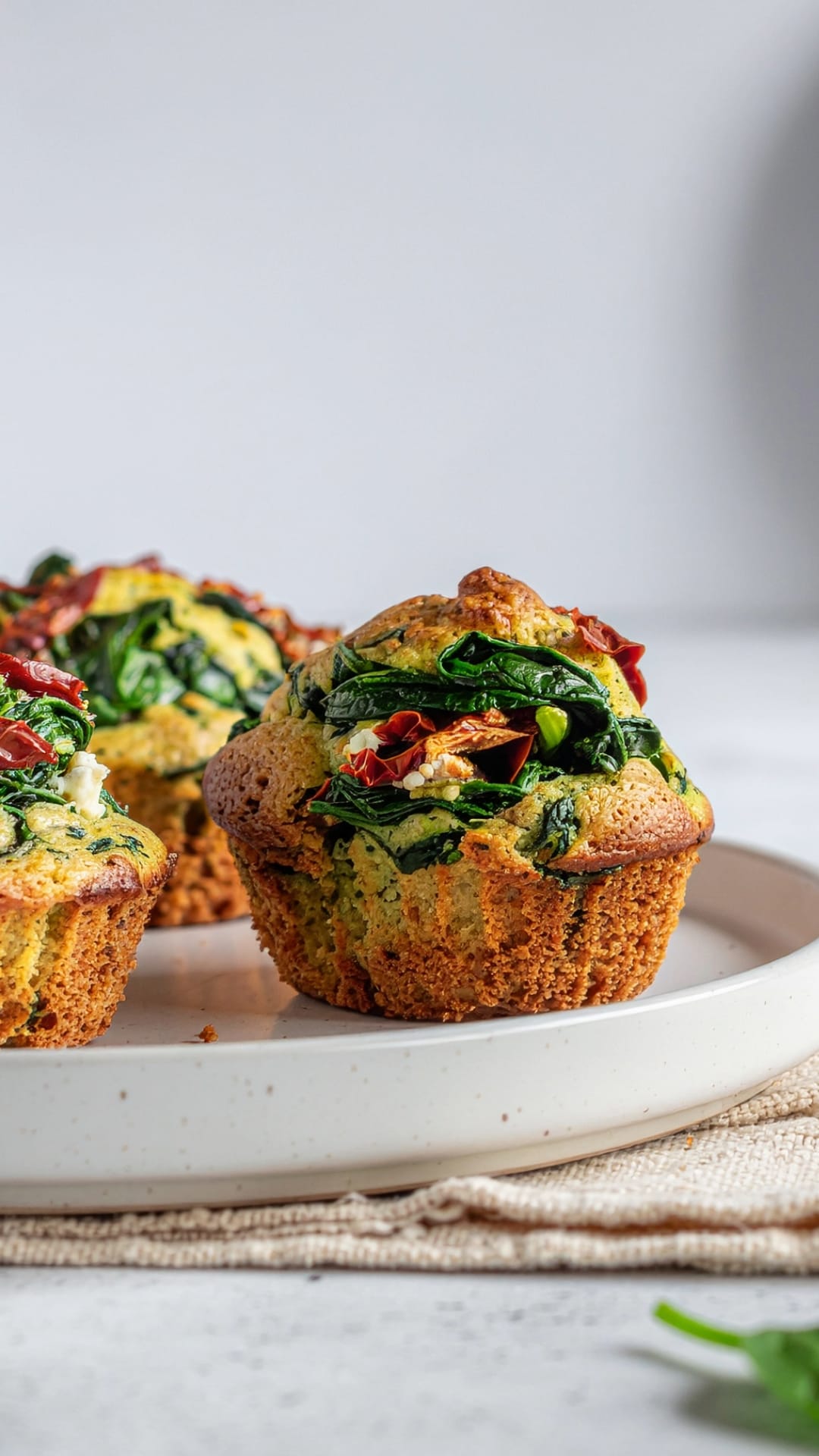 Spinach & Feta Muffins with Sun-Dried Tomatoes: A Savory, Flavorful ...