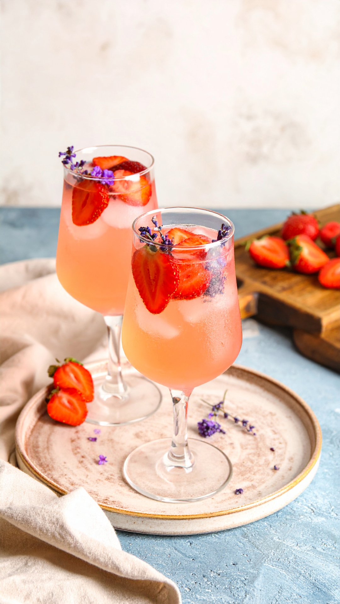 Lavender Rosé Sangria Refreshing Summer Cocktail With Berries