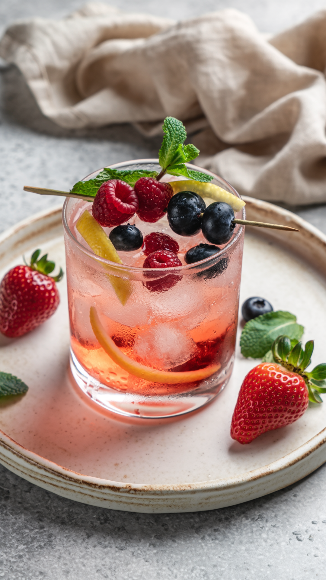 Berry Gin Smash | Refreshing Summer Cocktail with Mixed Berries & Mint