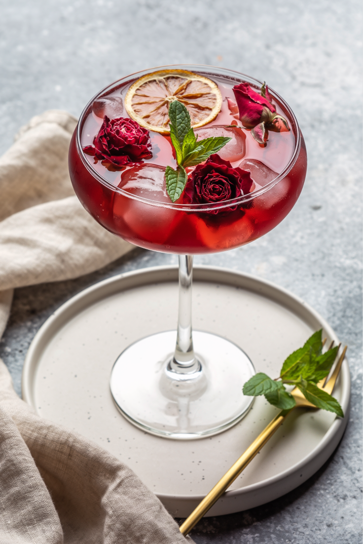 Rose Hibiscus Iced Tea | Aromatic and Refreshing Beverage Recipe